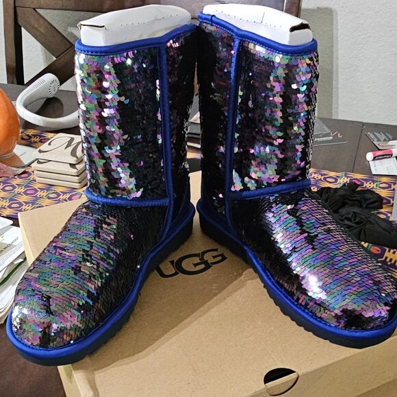 UGG | Shoes | New Ugg Classic Short Sequin Boot | Poshmark